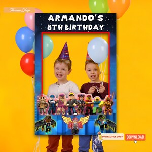 Gamer Birthday, Video Game Party Prop, Video Game Photo Booth Frame ...