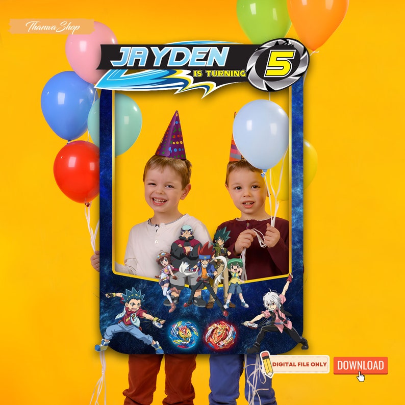 Beyblade Photo Booth Frame Beyblade Backdrop Beyblade - Etsy