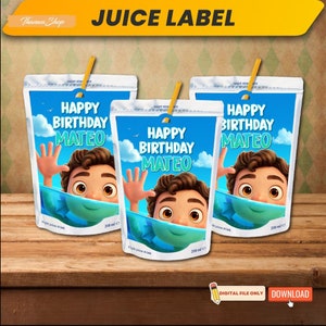 Printable Personalized Luca Party Supplies Bundle, Kids Birthday ...