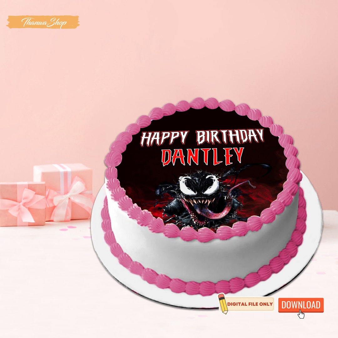 Venom Cake Topper, Cake Topper Birthday, Venom Party Decorations, Venom ...