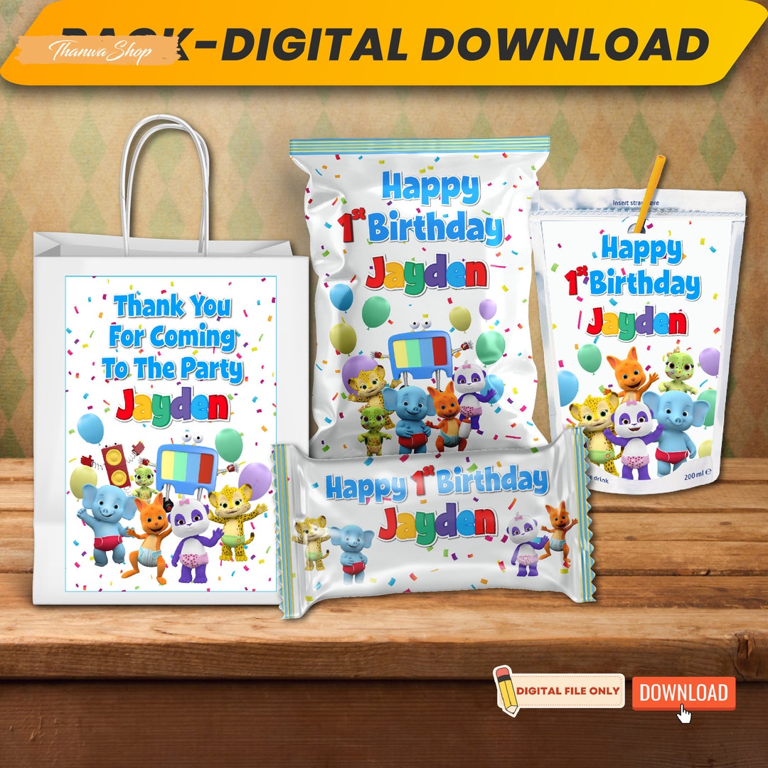 Word Party Supplies Party Bundle, Chip Bag Template, Party Favors ...