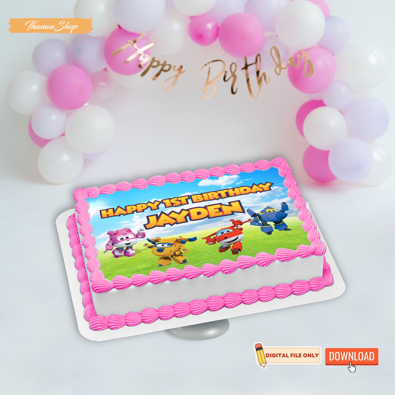 Super Wings Cake Topper Super Wings Cupcake Toppers Super - Etsy