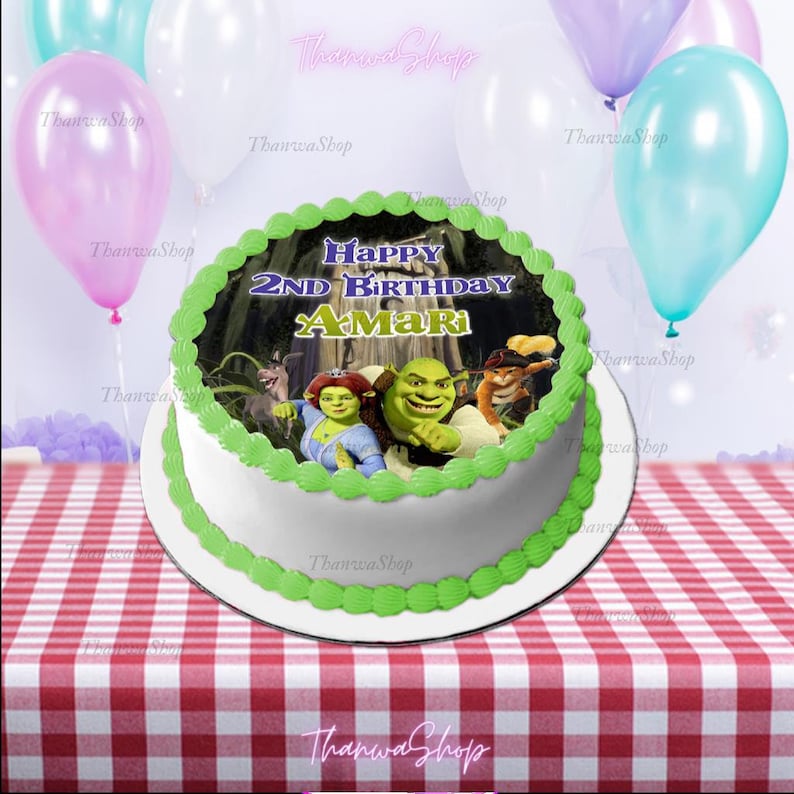 Shrek Cake Topper Shrek Party Shrek Birthday Shrek Meme - Etsy