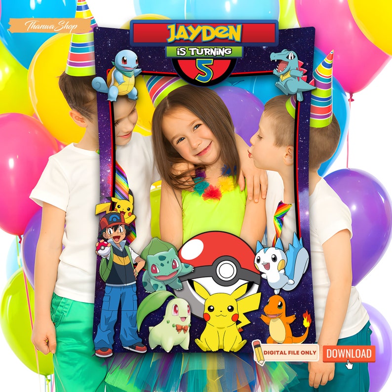 Pokemon Photo Booth Frame Photo Booth Frame Pokemon Party - Etsy