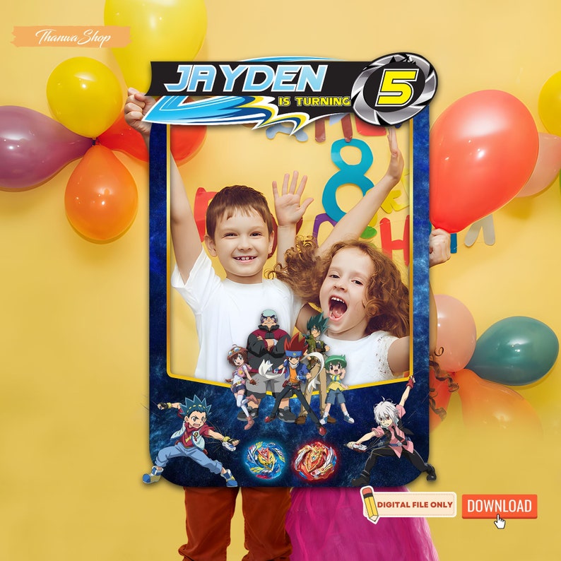 Beyblade Photo Booth Frame Beyblade Backdrop Beyblade - Etsy
