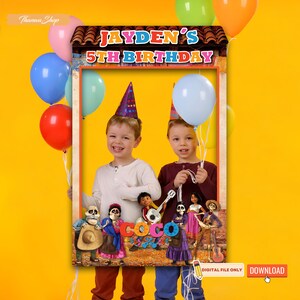 Personalized Coco Birthday Photo Booth Frame (digital Download) - Etsy