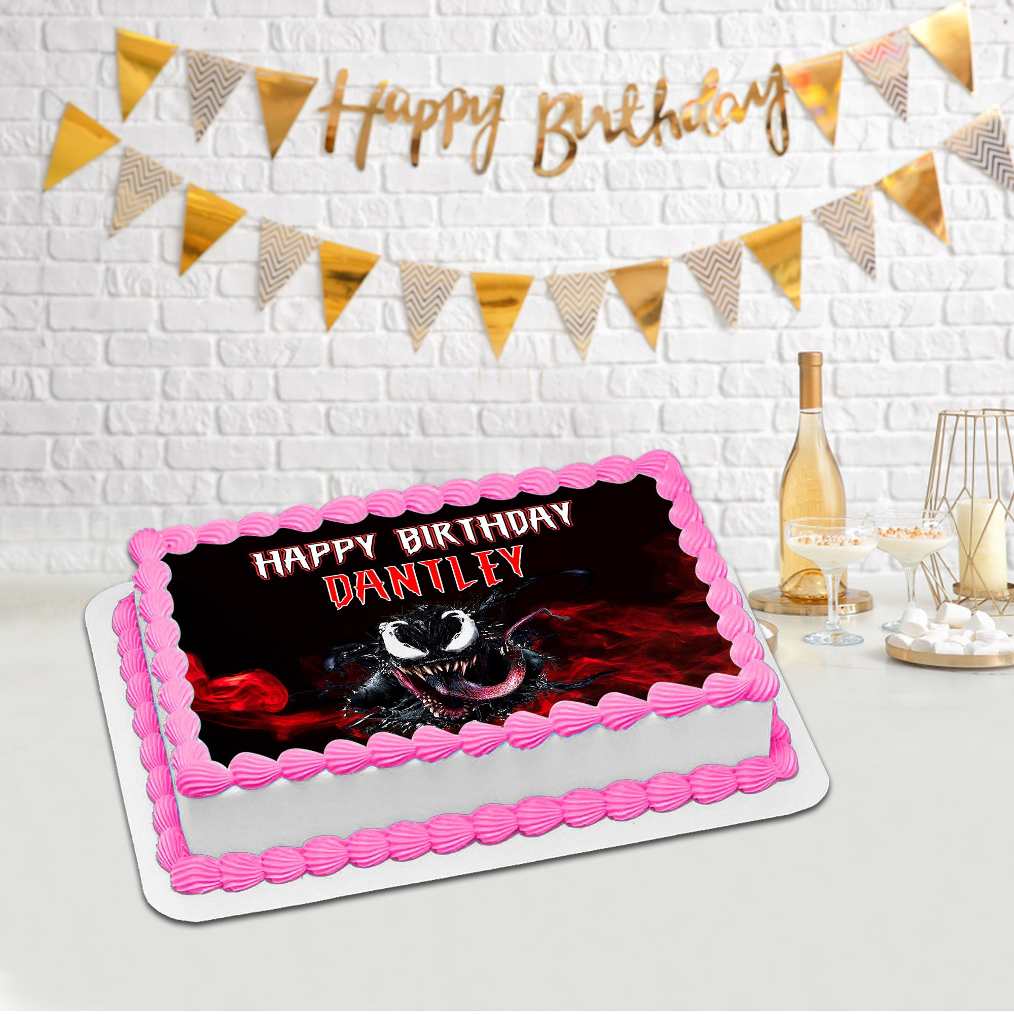 Venom Cake Topper Venom Party Decorations Superhero Party - Etsy