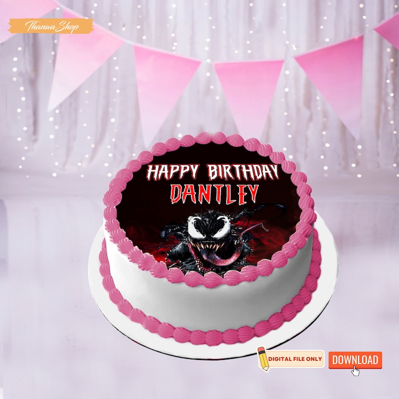 Venom Cake Topper Cake Topper Cumpleaños Venom Party - Etsy México