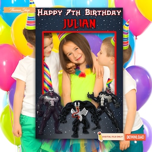 Venom Photo Booth Frame, Venom Birthday Party, Photo Booth Selfie Frame ...