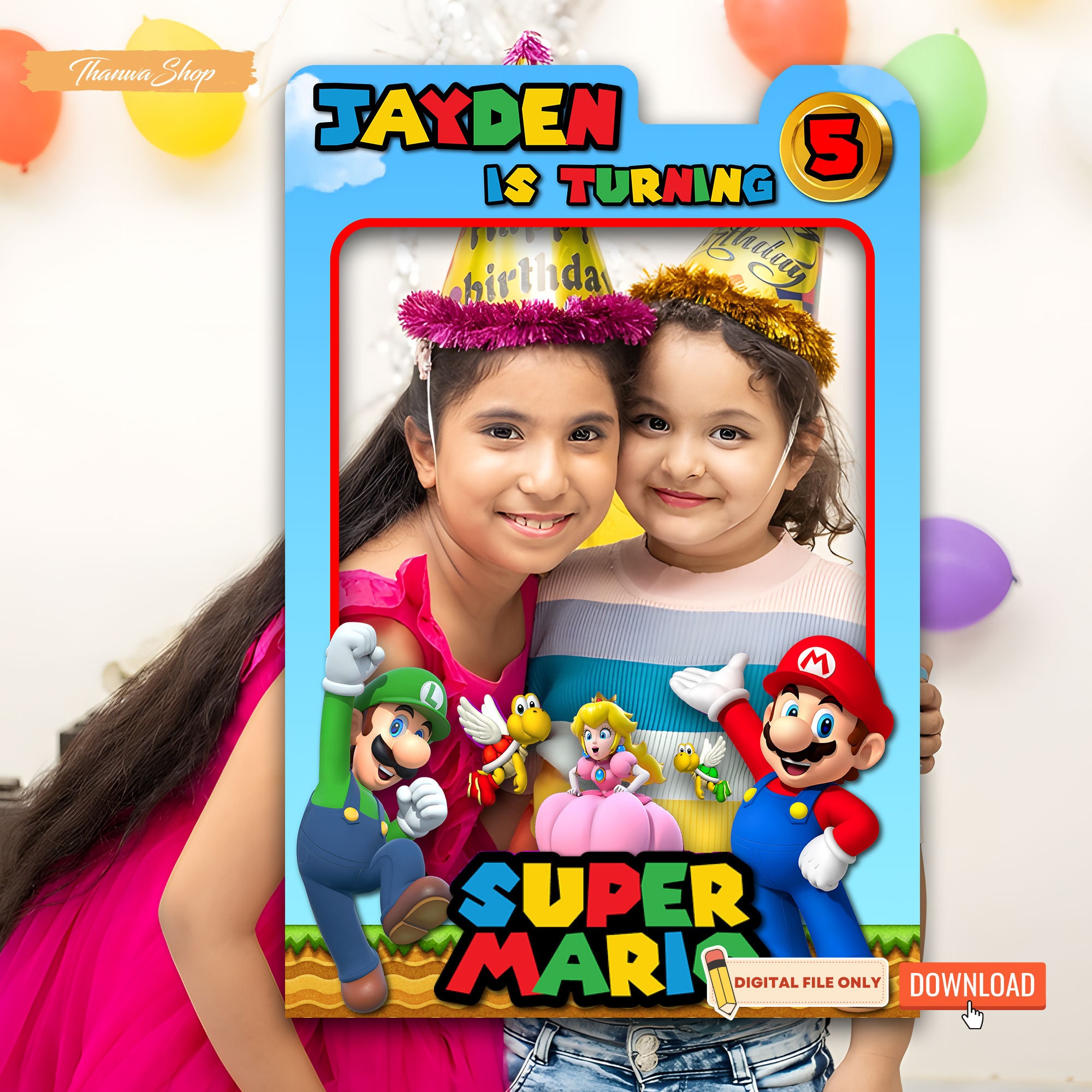 Super Mario Bros Photo Booth Frame Mario Bross Mario Bros - Etsy Canada
