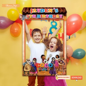 Personalized Coco Birthday Photo Booth Frame (digital Download) - Etsy