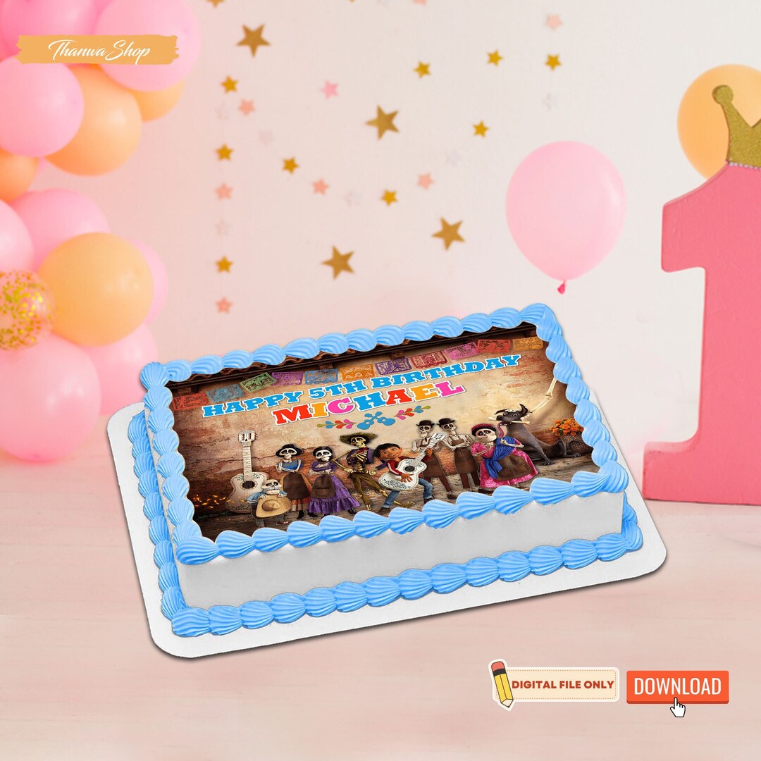 Coco Personalized Cake Topper, Coco Custom Topper, Coco Party, Coco ...