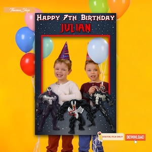 Venom Photo Booth Frame, Venom Birthday Party, Photo Booth Selfie Frame ...