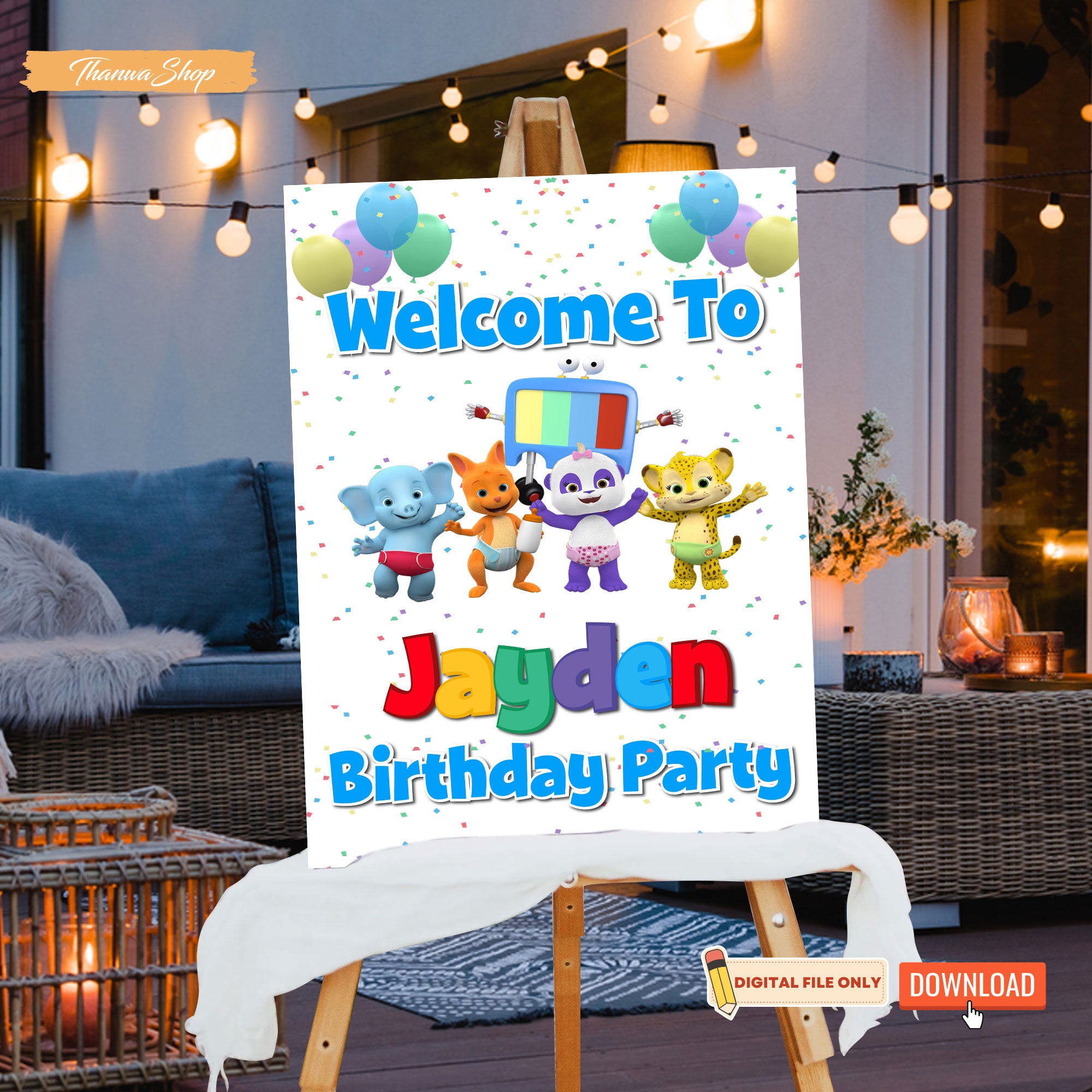Personalized Word Party Welcome Sign Word Party Decorations - Etsy