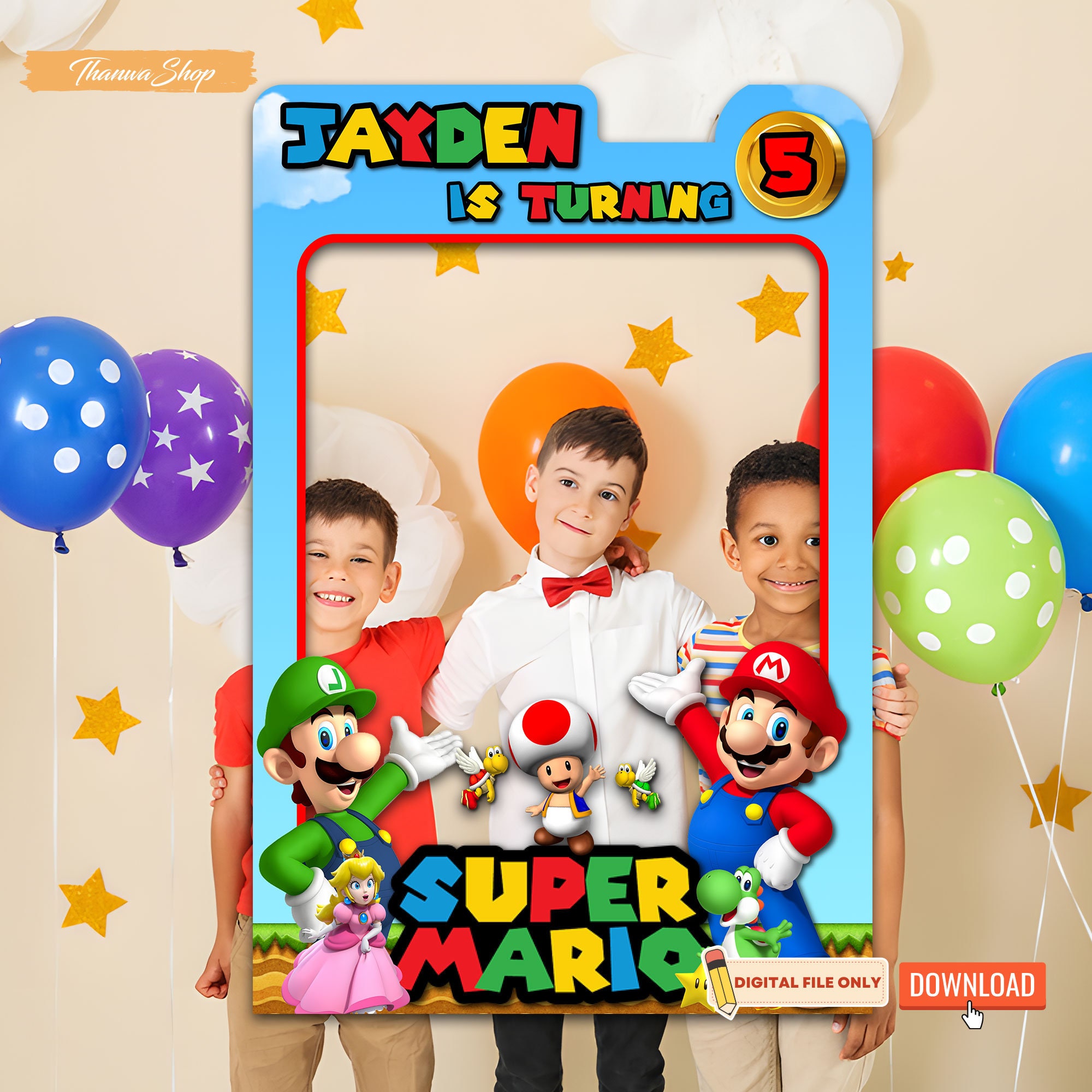 Super Mario Bros Photo Booth Frame Mario Bross Mario Bros - Etsy Australia