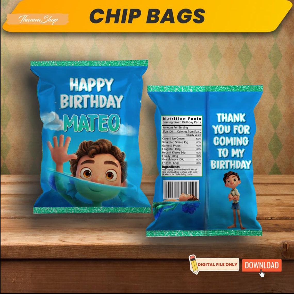 Printable Personalized Luca Party Supplies Bundle Kids - Etsy