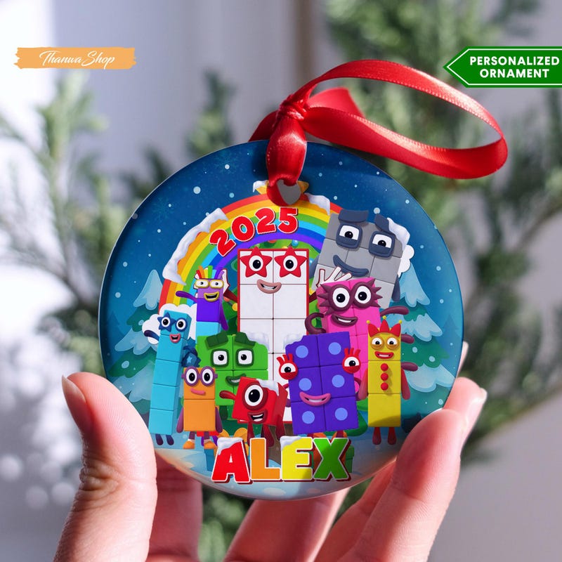 Christmas Number Blocks - Etsy