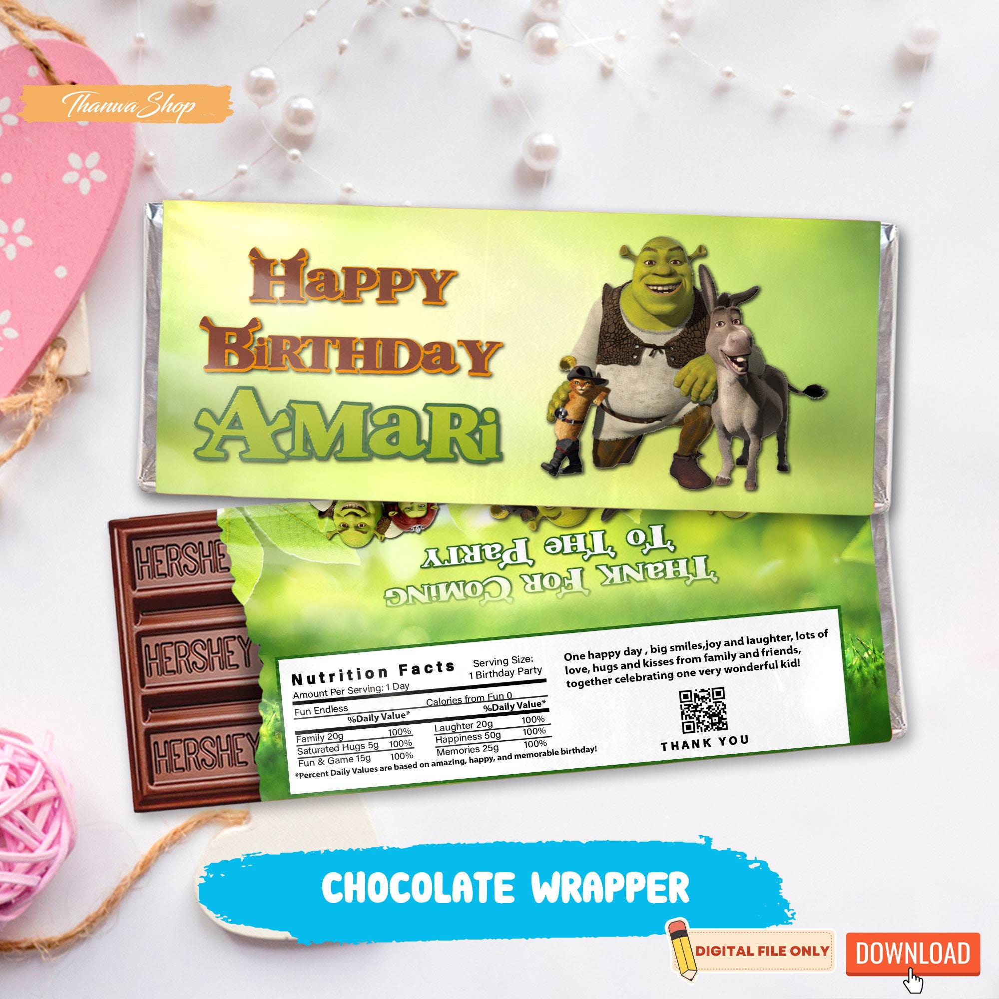 Custom Shrek Birthday Party Supplies Bundle (digital Download) - Etsy