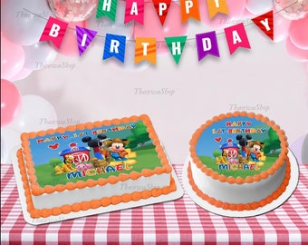 Mouse Cowboy Topper Mickey Party Decorations Cowboy Mickey Birthday ...