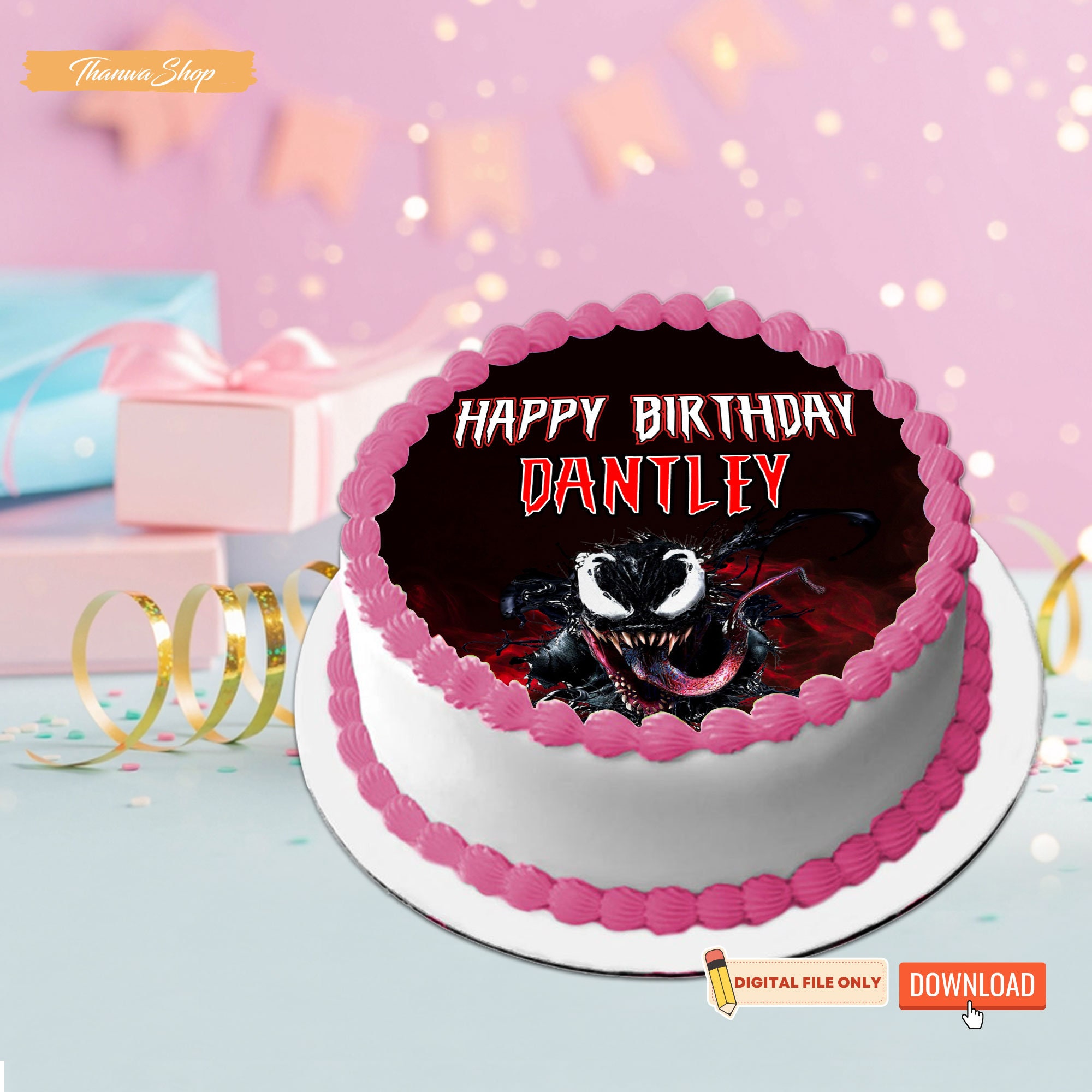 Venom Cake Topper Cake Topper Birthday Venom Party - Etsy