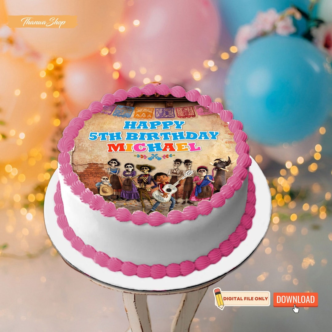 Coco Cake Topper, Printable Coco Cake Topper, Coco Birthday, Coco ...