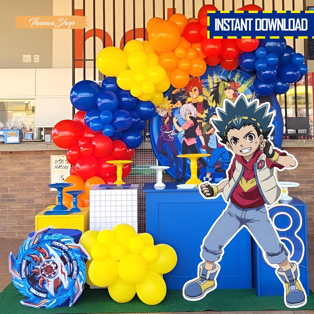 Beyblade Birthday Party Supplies, Beyblade Party Favors Cutout for Boys ...