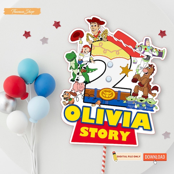 Toy Story Girl Birthday Cake Topper - Etsy