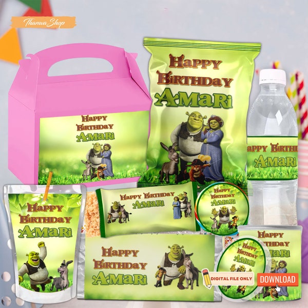 Shrek Name Tags - Etsy