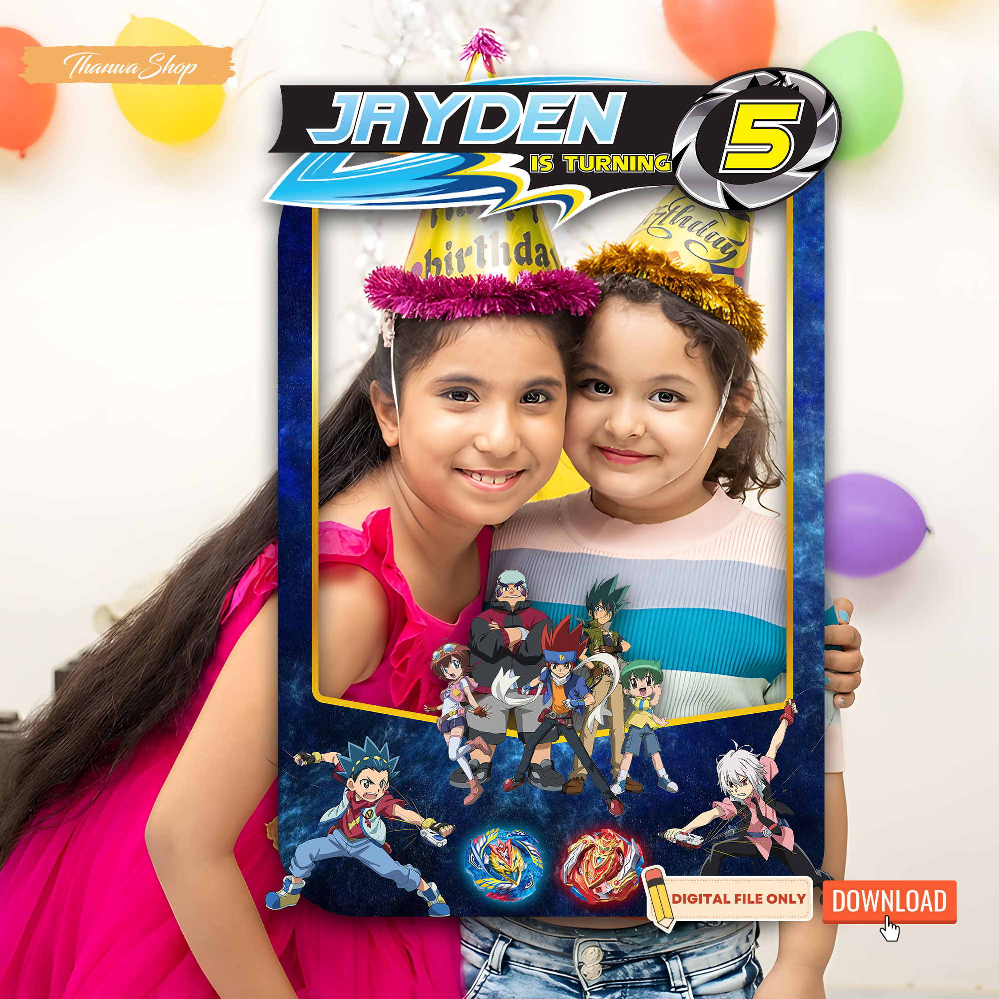 Beyblade Photo Booth Frame Beyblade Backdrop Beyblade - Etsy