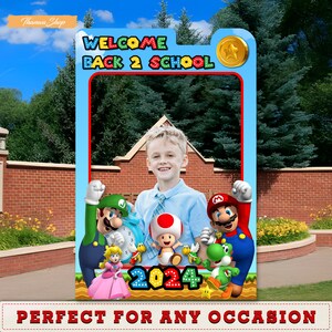 Printable Back to School Photo Booth, Super Mario Bros Photo Booth ...