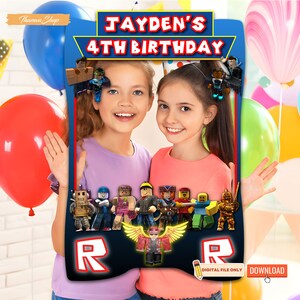 Video Game Party, Girl Birthday Frame, Video Game Decorations ...