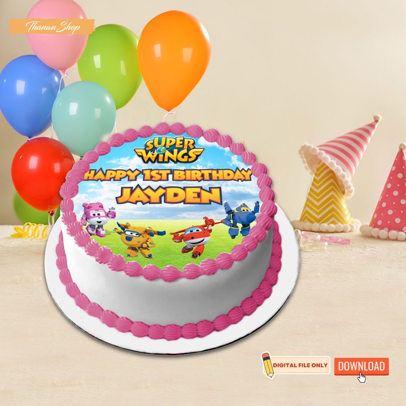 Printable Super Wings Cake Topper Superwings Decoration - Etsy