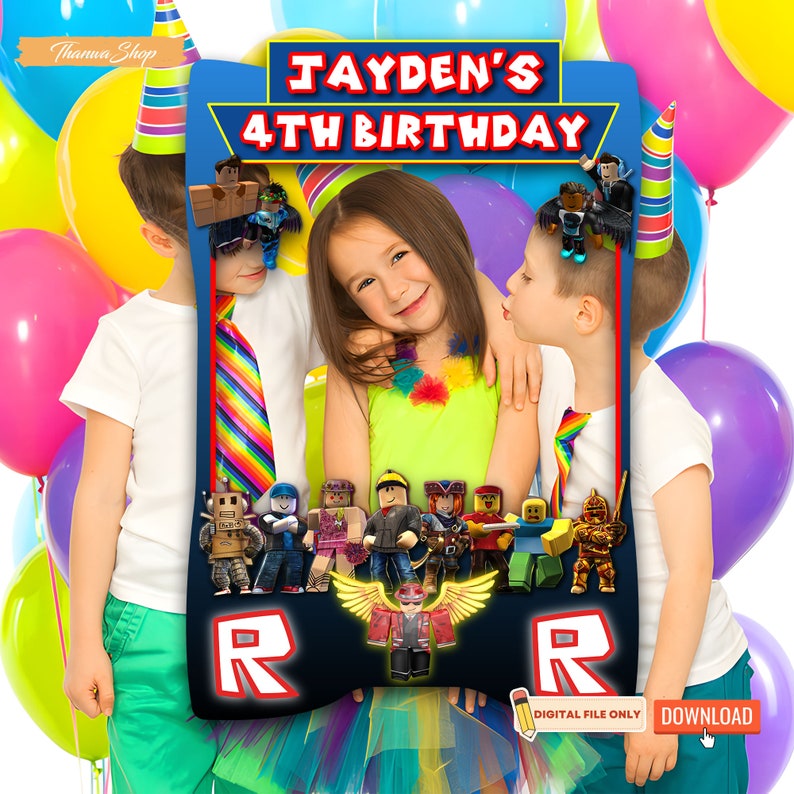 Video Game Party Girl Birthday Frame Video Game Decorations - Etsy