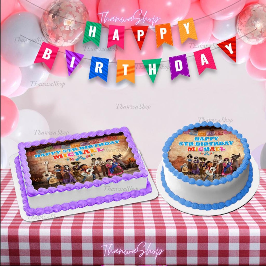 Coco Birthday Cake Topper: Personalized Fiesta Party (digital Download ...