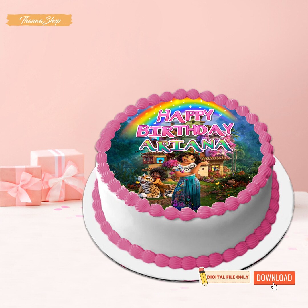 Encanto Birthday Cake Topper: Personalized Party Decor (digital File ...