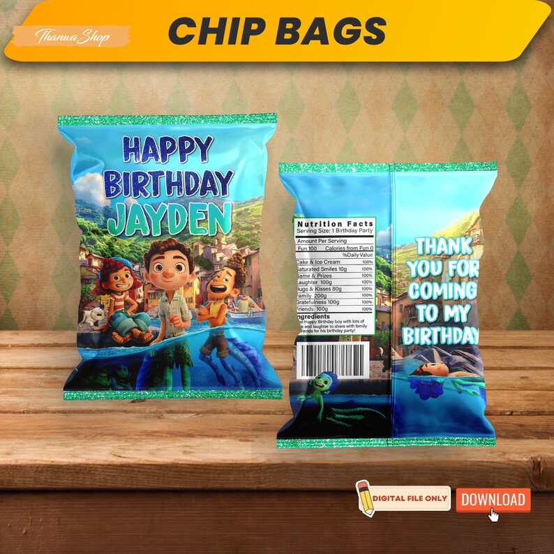 Printable Personalized Luca Supplies Bundle, Luca Party Favors, Kids ...