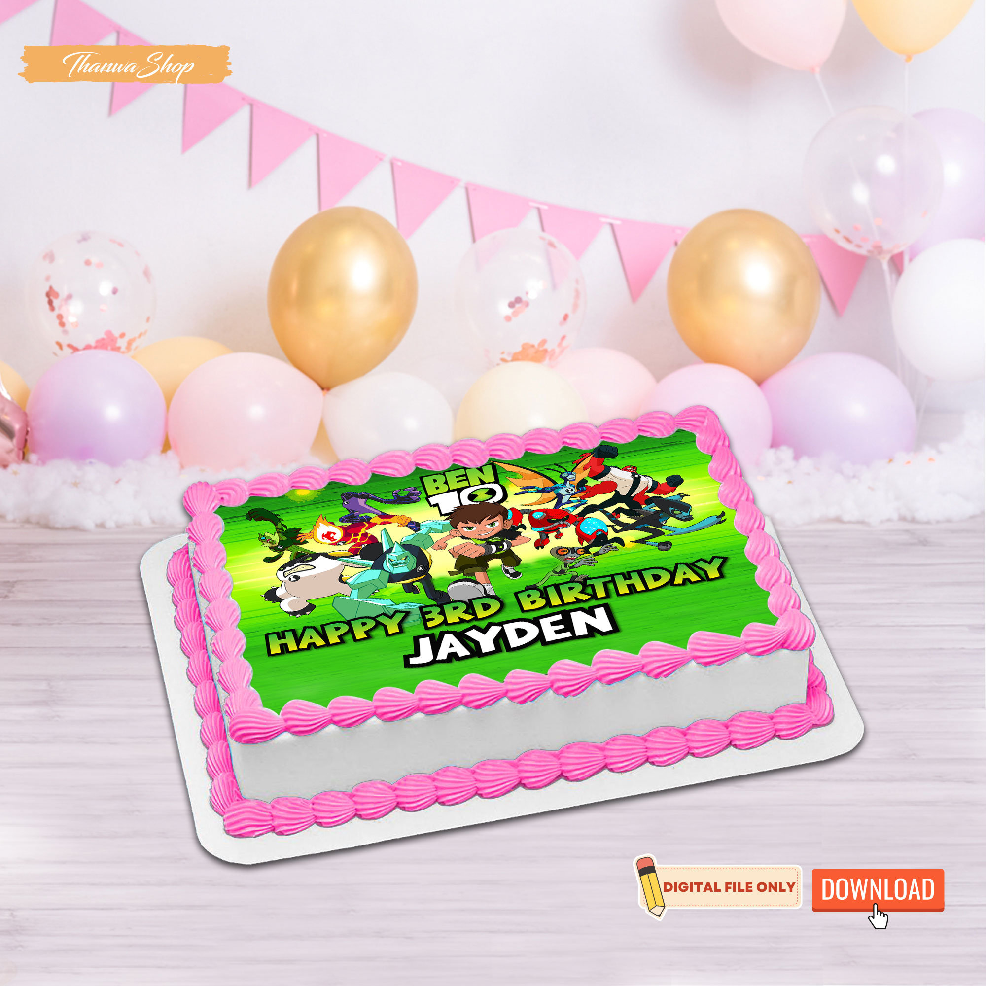 Personalized Ben 10 Cake Topper Ben 10 Cake Topperb En 10 - Etsy