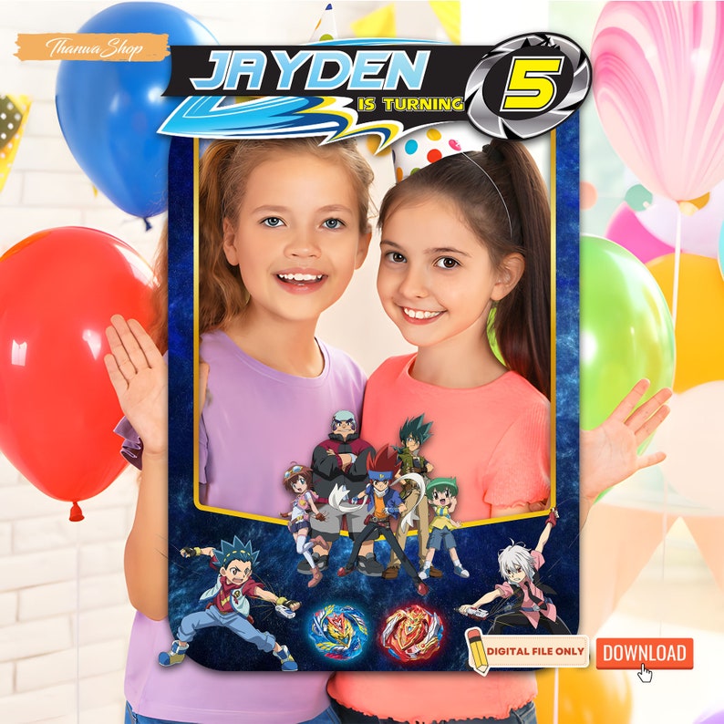 Beyblade Photo Booth Frame Beyblade Backdrop Beyblade - Etsy