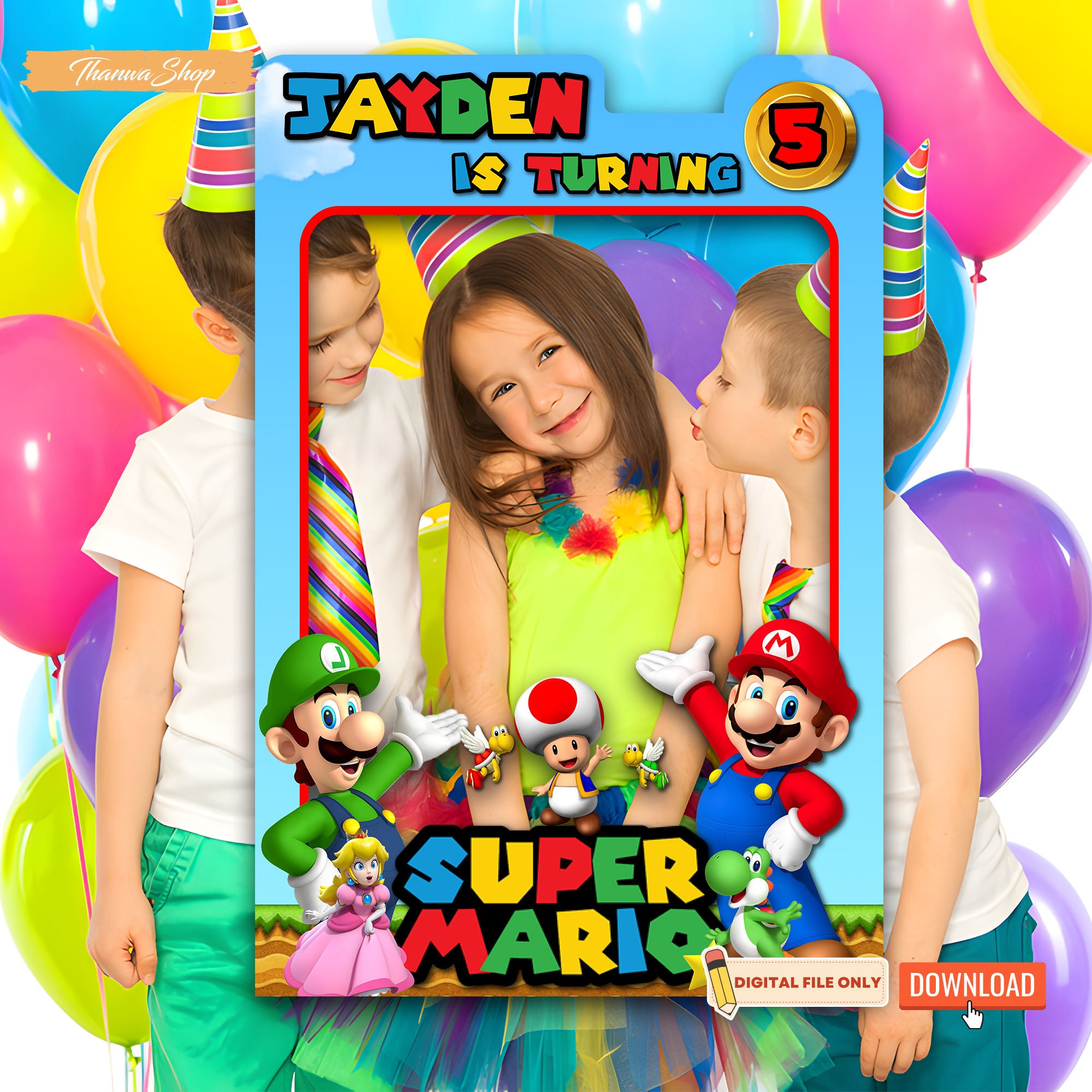 Super Mario Bros Photo Booth Rahmen Mario Bros Mario Bros - Etsy.de