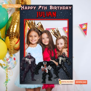 Venom Photo Booth Frame, Venom Birthday Party, Photo Booth Selfie Frame ...
