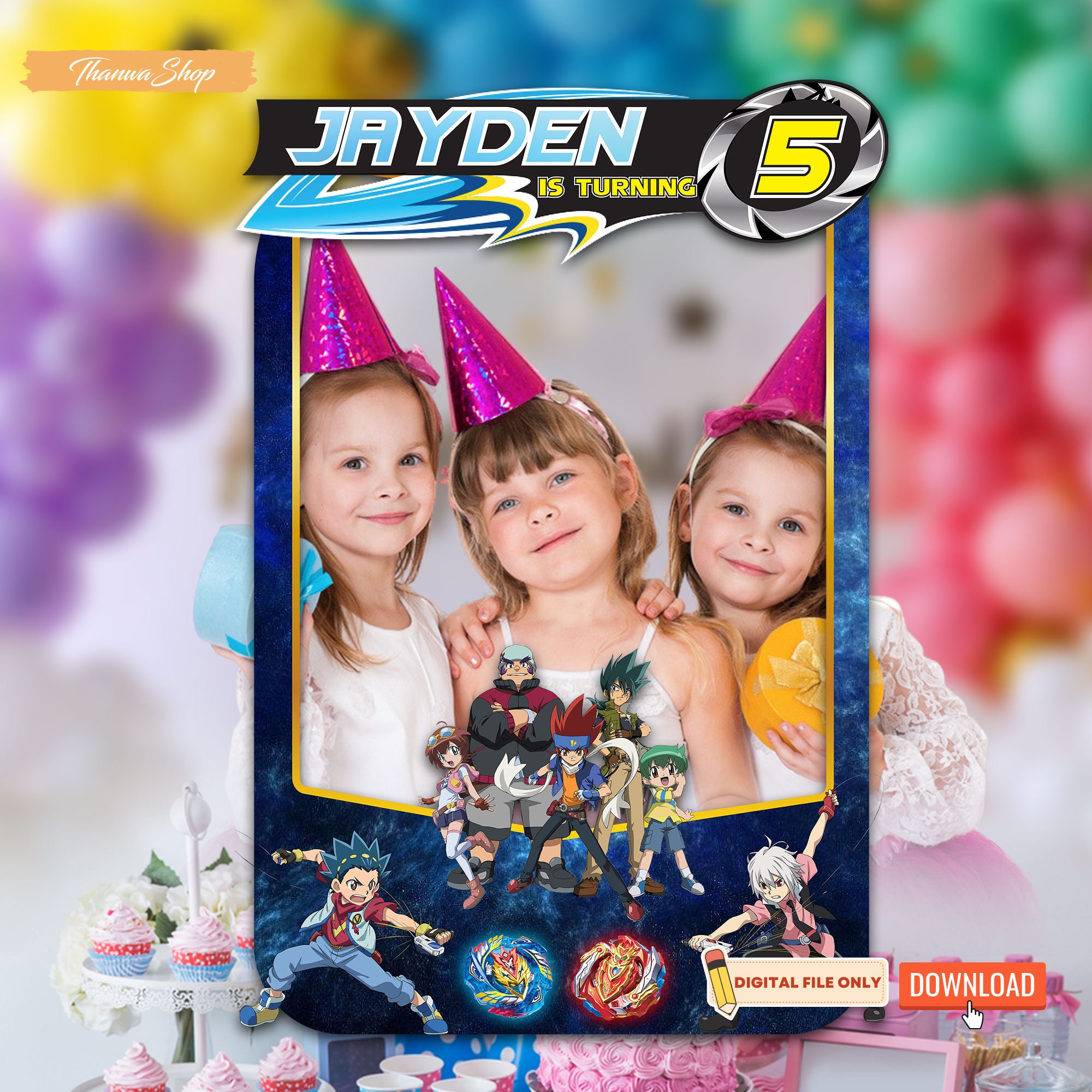Beyblade Photo Booth Frame Beyblade Backdrop Beyblade - Etsy