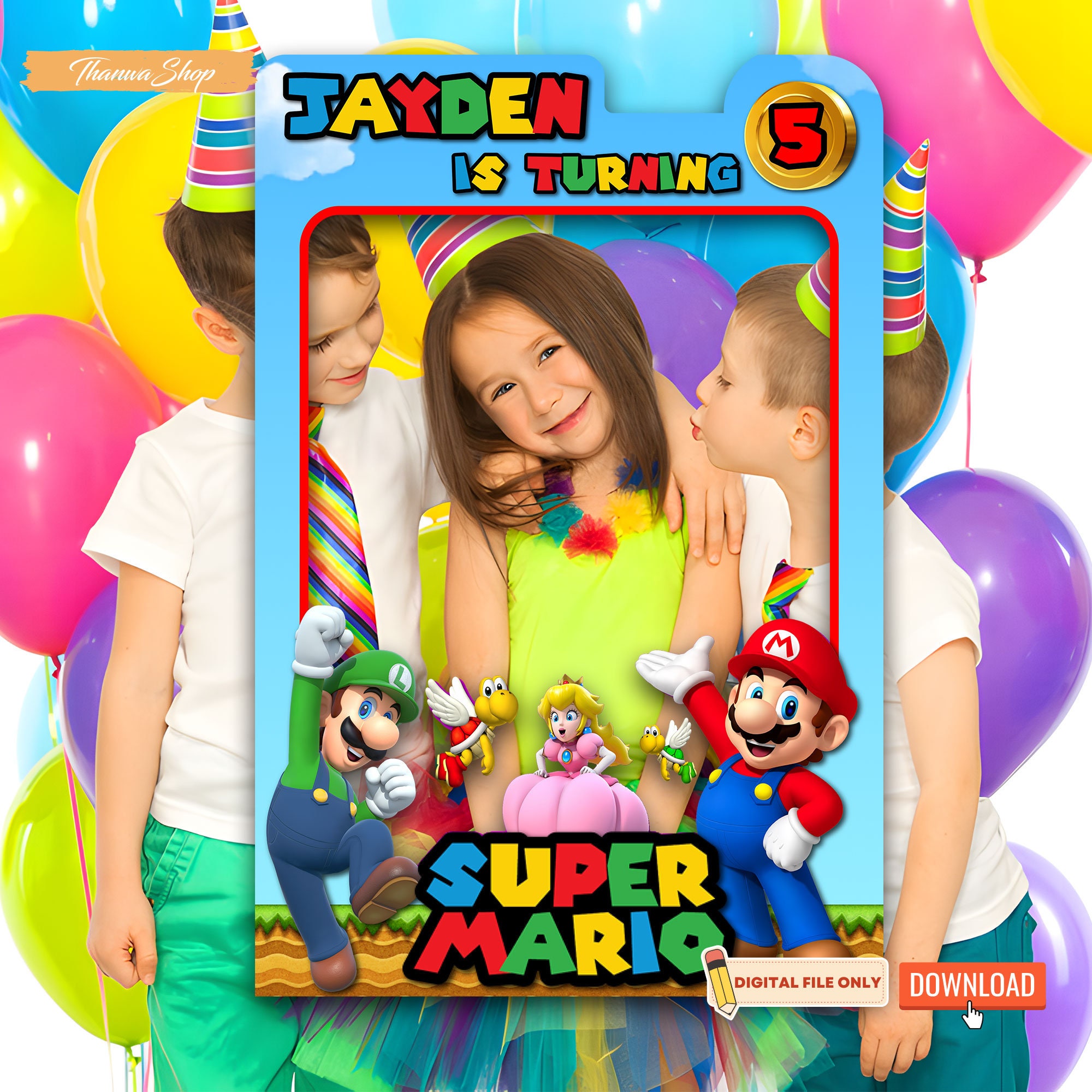 Super Mario Bros Photo Booth Frame Mario Bross Mario Bros - Etsy Canada