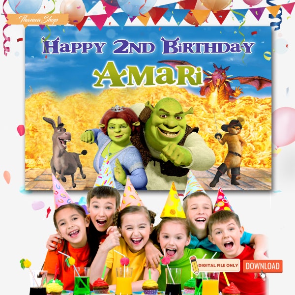 Shrek Party Supplies - Etsy