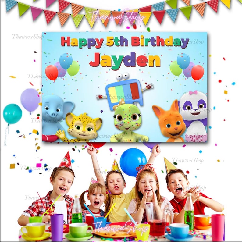 Printable Personalized Word Party Backdrop Word Party - Etsy