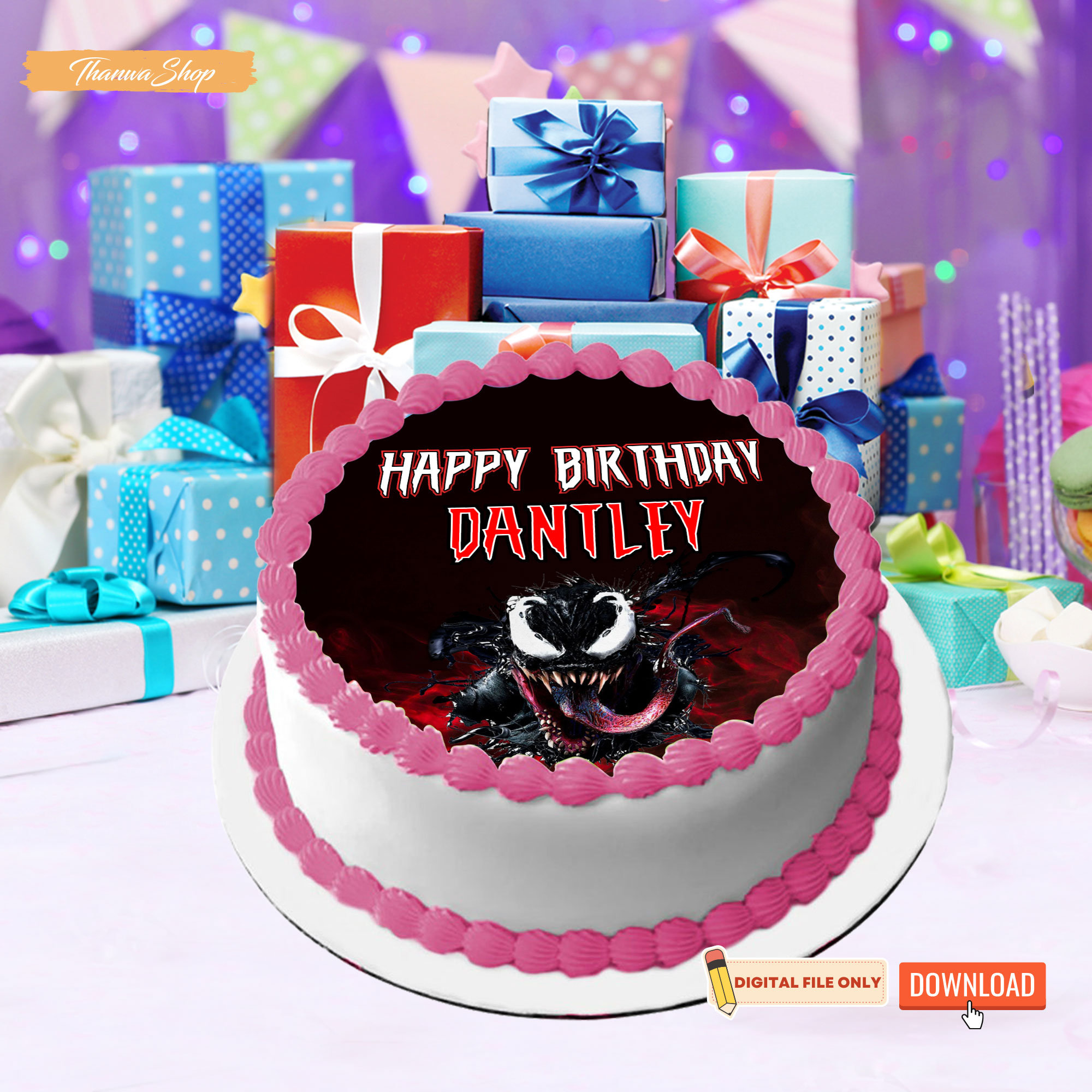 Venom Cake Topper Cake Topper Birthday Venom Party - Etsy