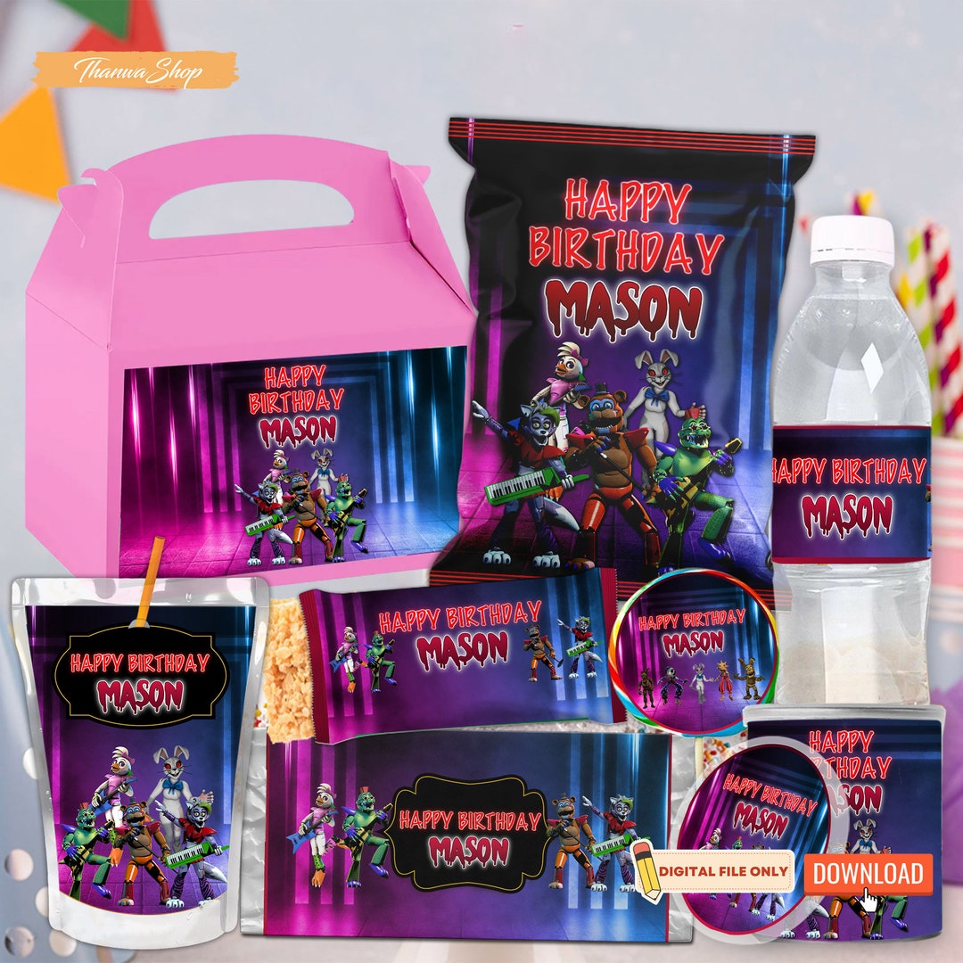 Printable Five Nights at Freddy's Security Breach Birthday Party ...