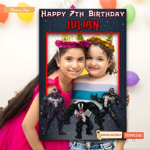 Venom Photo Booth Frame, Venom Birthday Party, Photo Booth Selfie Frame ...