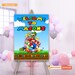 Mario Brothers Sign, Personalized Birthday Welcome Sign, Mario Bros ...