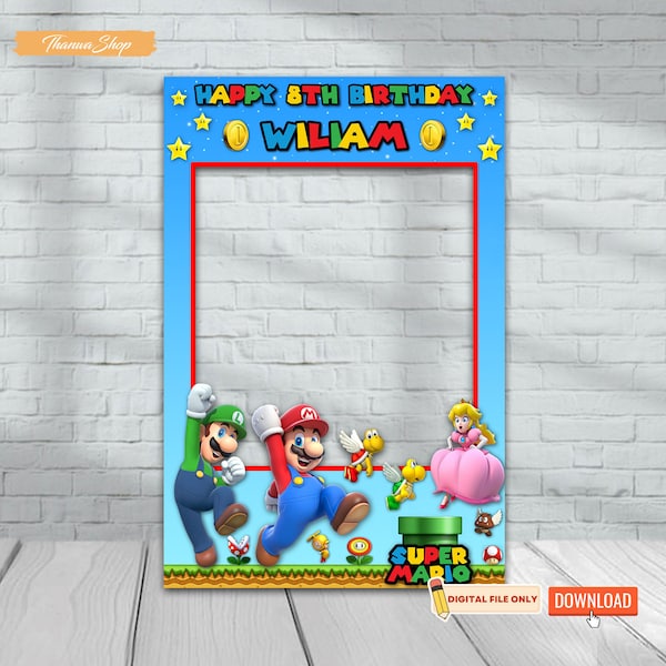 Printable Super Mario Prop - Etsy