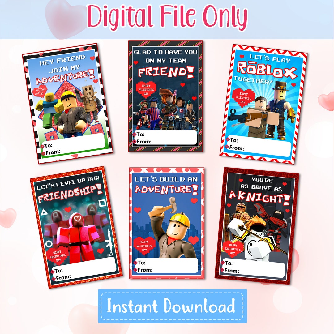 Printable Kids Video Game Valentine's Card for Gamer, Happy Valentine's ...
